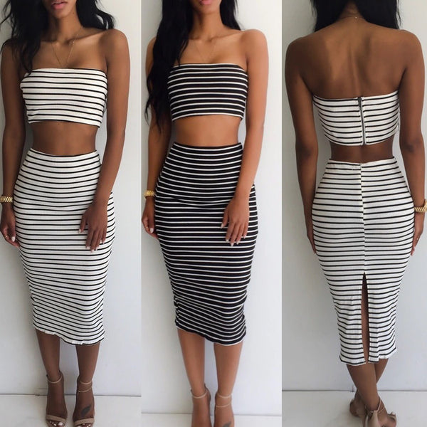 Stripe 2 Piece Set – Trendy Girl Boutique